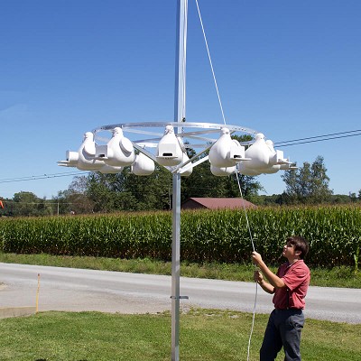 Troyers 12 Unit Round Rack and two inch gourd rack and pole system